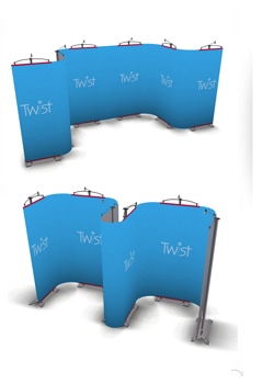 Twist Displays, Backwalls, & Media Banner Stands