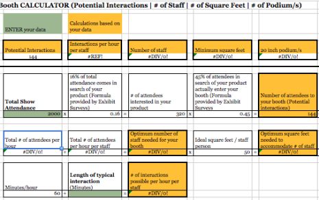Booth Calculator Tool